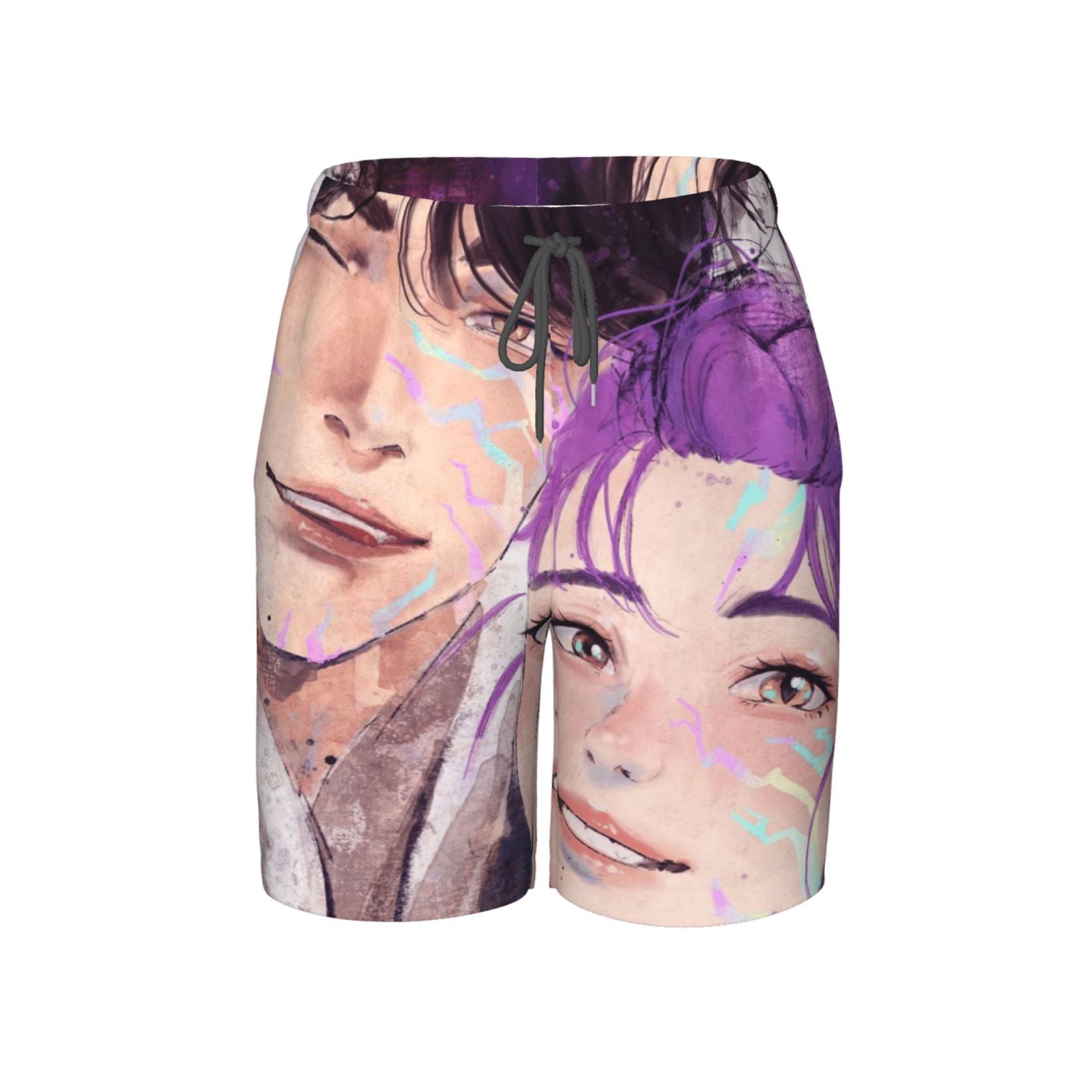 KPop Demon Hunters Boys Board Shorts, Beach Swimwear, Swim Shorts Trunks, Swimming Pants for ...