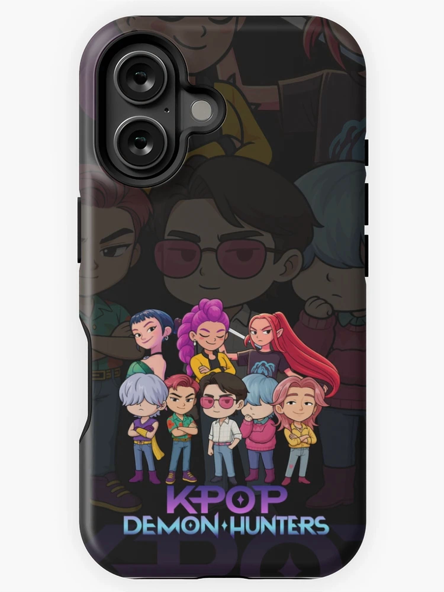 KPop Demon Hunters Cute Cartoon Anime Style Phone Case for 16/15/14/13 ...