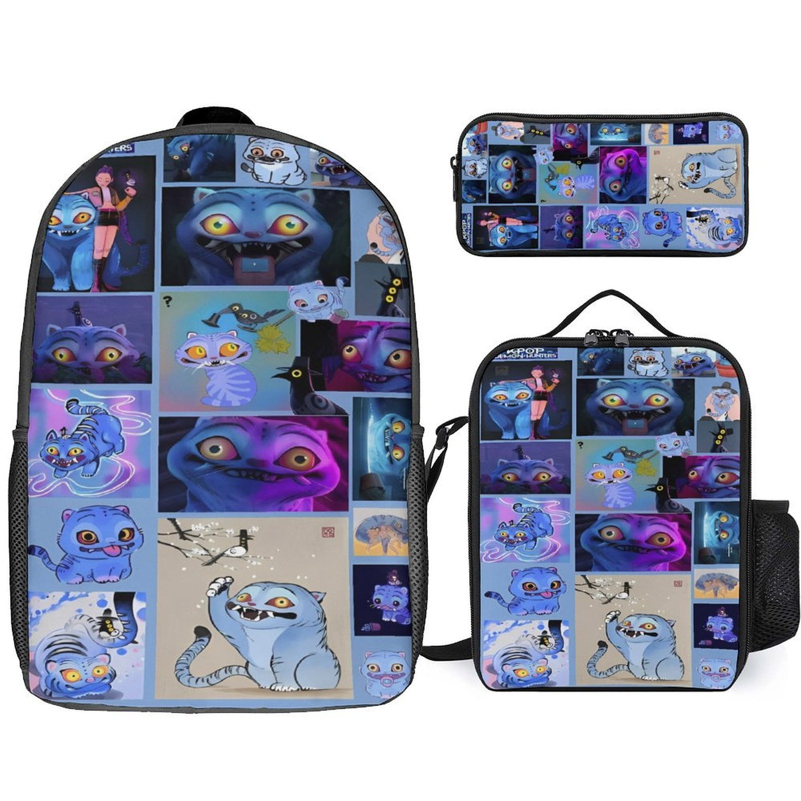 KPop Demon Hunters Derpy 3 Piece Backpack Set with Lunch Bag Pencil ...