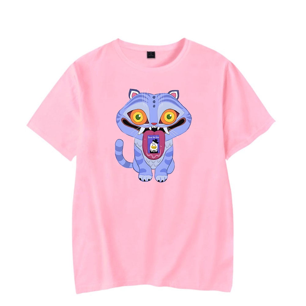 KPop Demon Hunters Derpy Tiger T-shirt Women Men Crewneck Short Sleeve ...