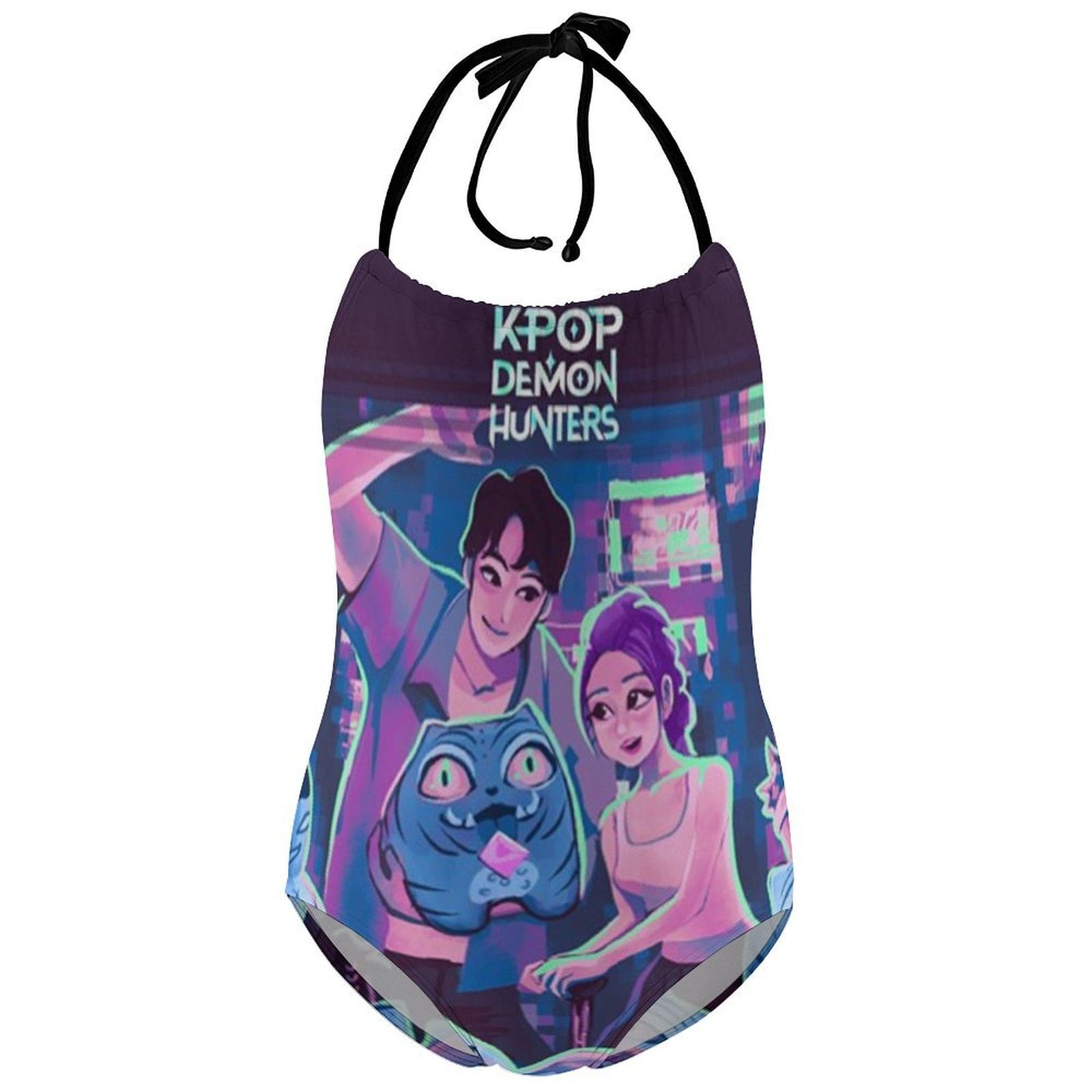 KPop Demon Hunters Girls One Piece Swimsuits Quick Dry Bathing Suit ...
