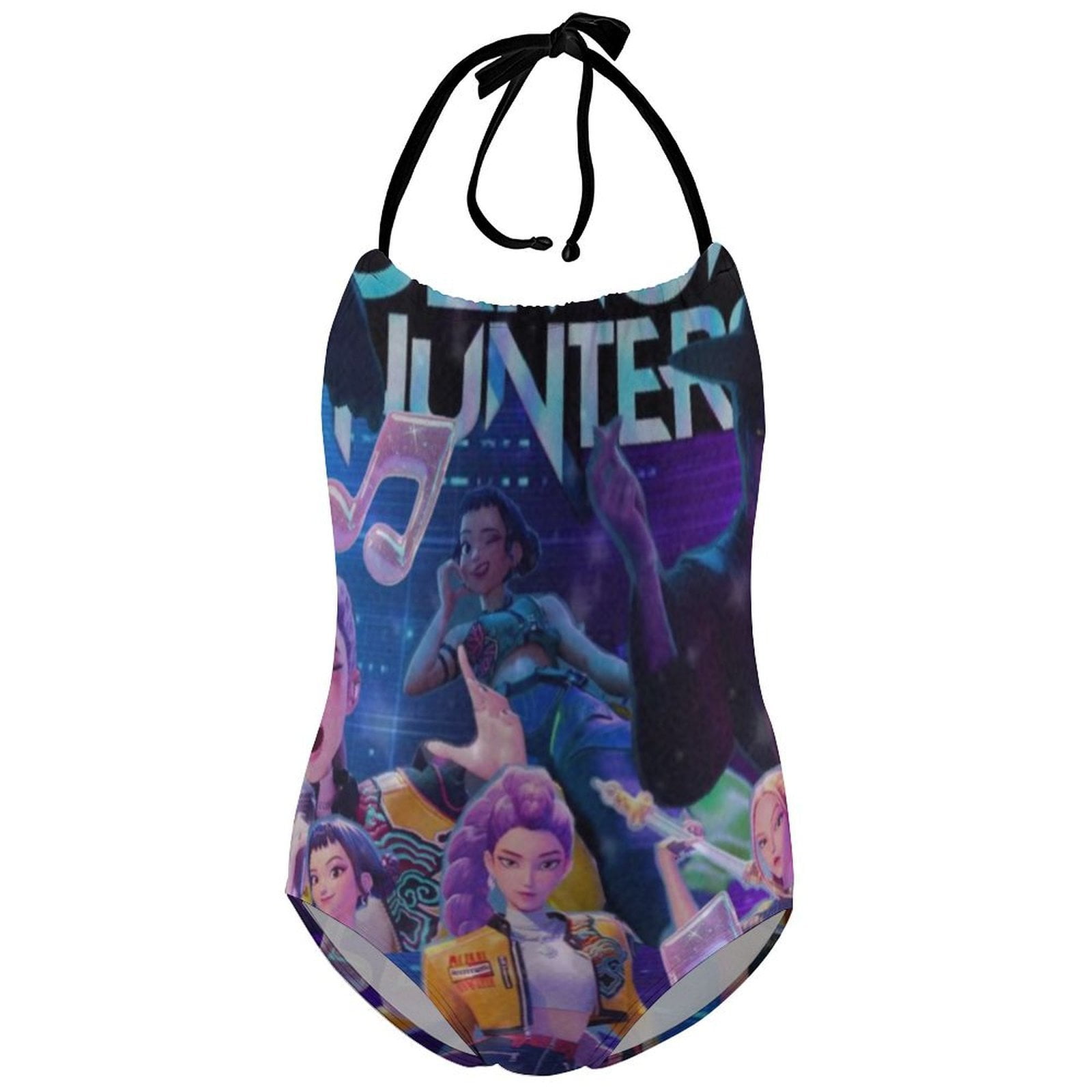 KPop Demon Hunters Girls One Piece Swimsuits Quick Dry Bathing Suit ...