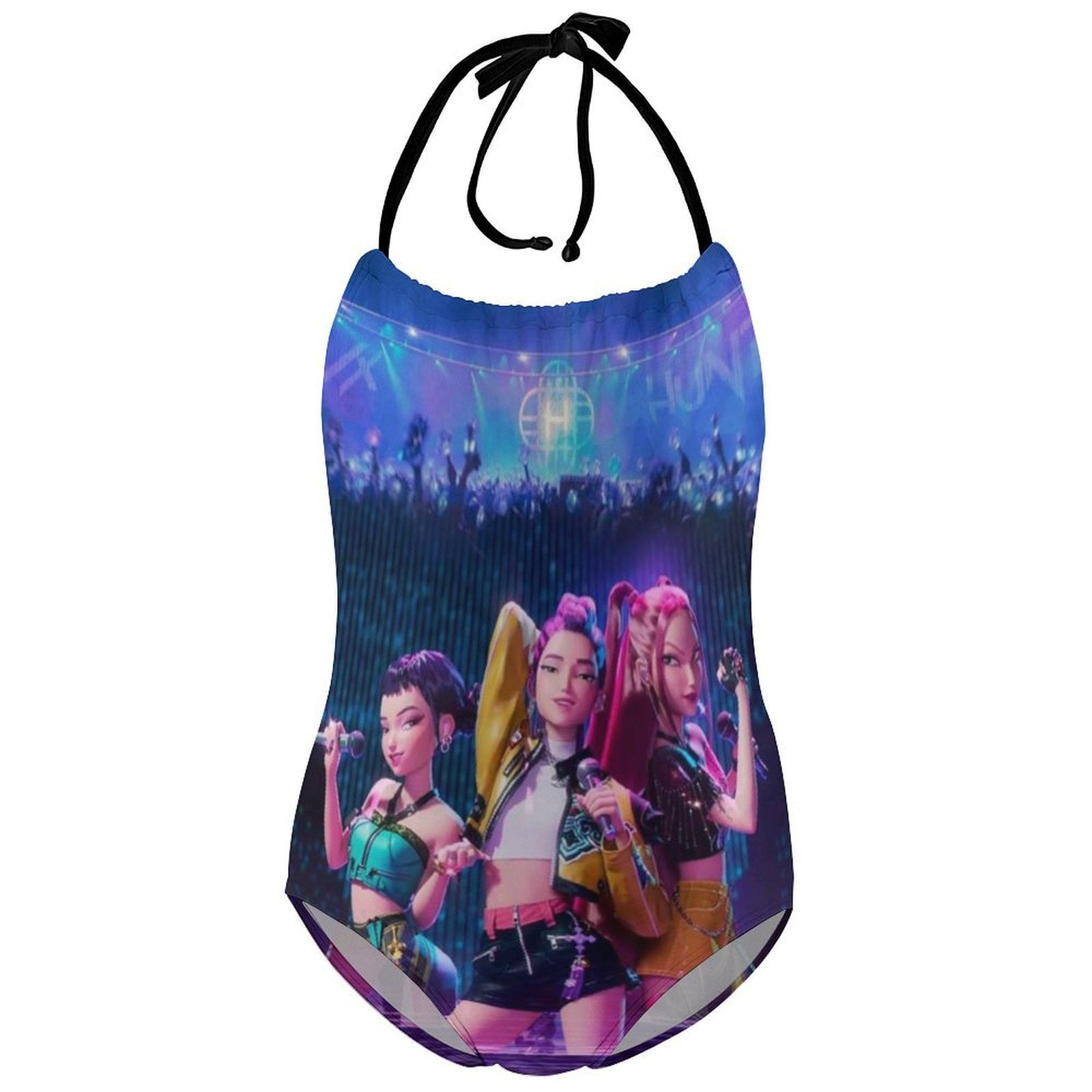 KPop Demon Hunters Girls One Piece Swimsuits Quick Dry Bathing Suit ...