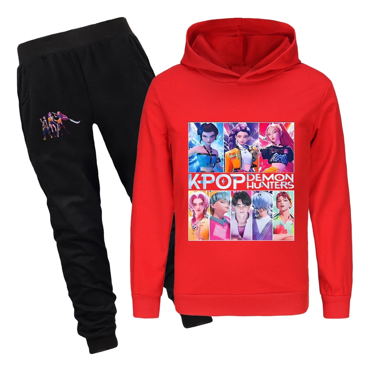 KPop Demon Hunters HUNTR/X Collage Design Kids Outfit Set – Anime ...
