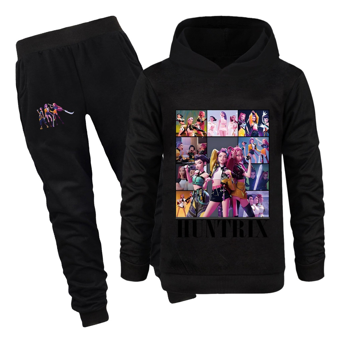 KPop Demon Hunters HUNTR/X Collage Graphic Kids Outfit Set – Anime ...