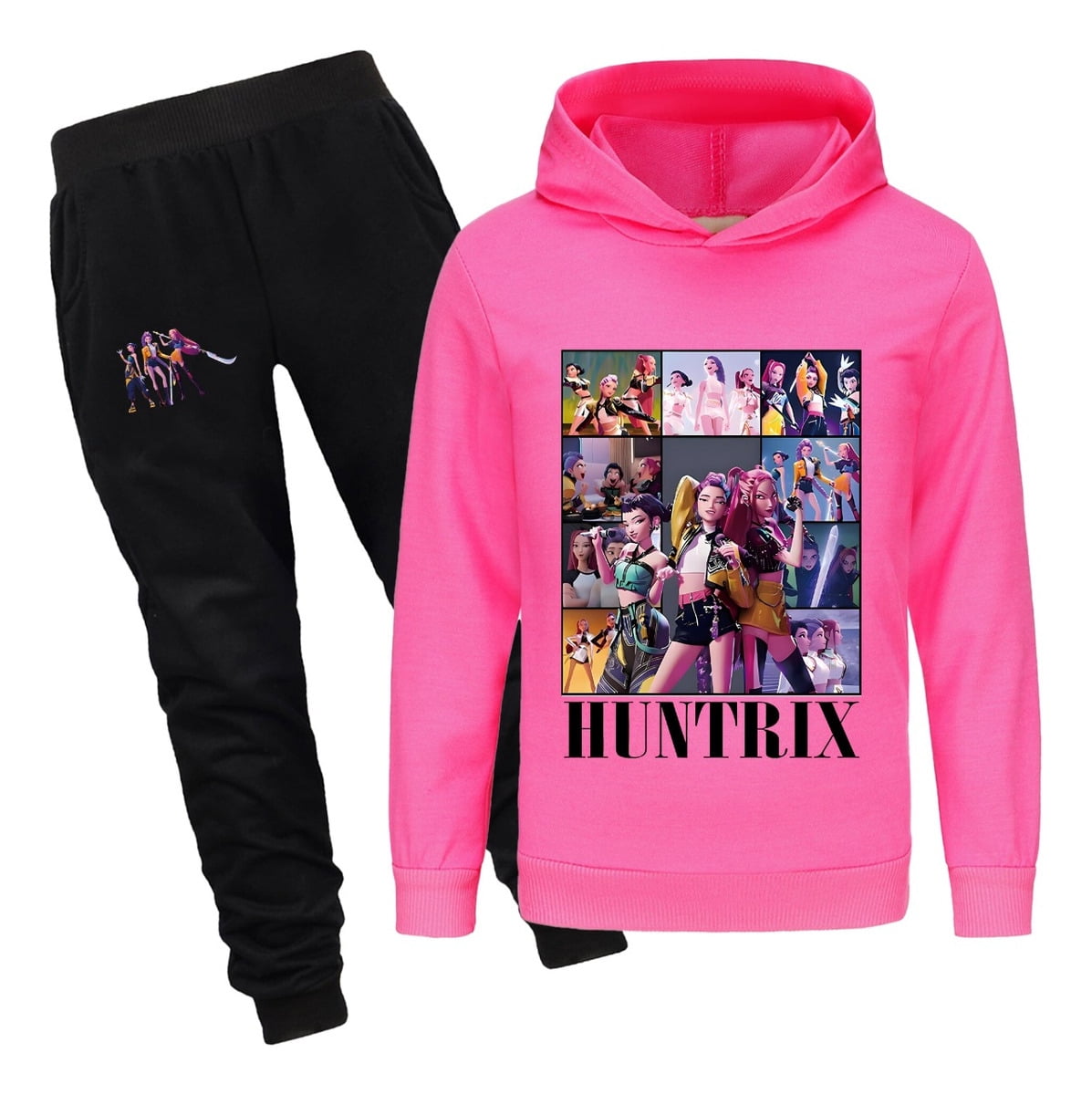 KPop Demon Hunters HUNTR/X Collage Graphic Kids Outfit Set – Anime ...
