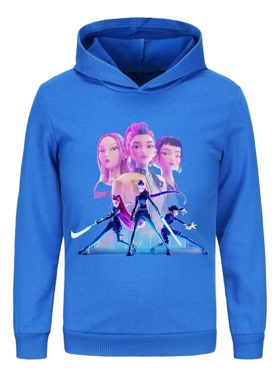 KPop Demon Hunters HUNTR/X Neon Light Kids Hoodie Sweatshirt – Anime ...