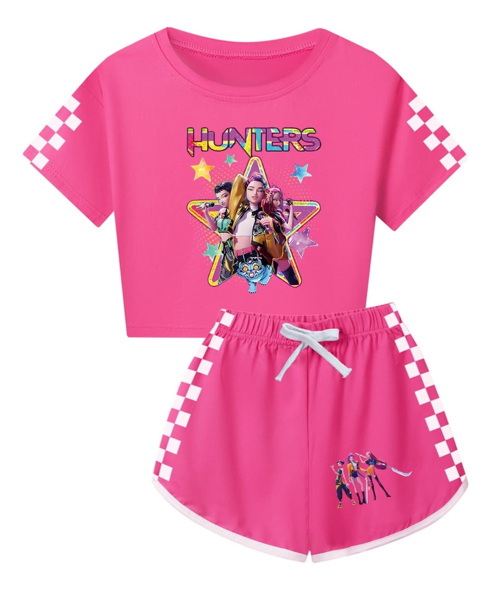 KPop Demon Hunters HUNTR/X Star Style Girls Shorts Set – Anime ...