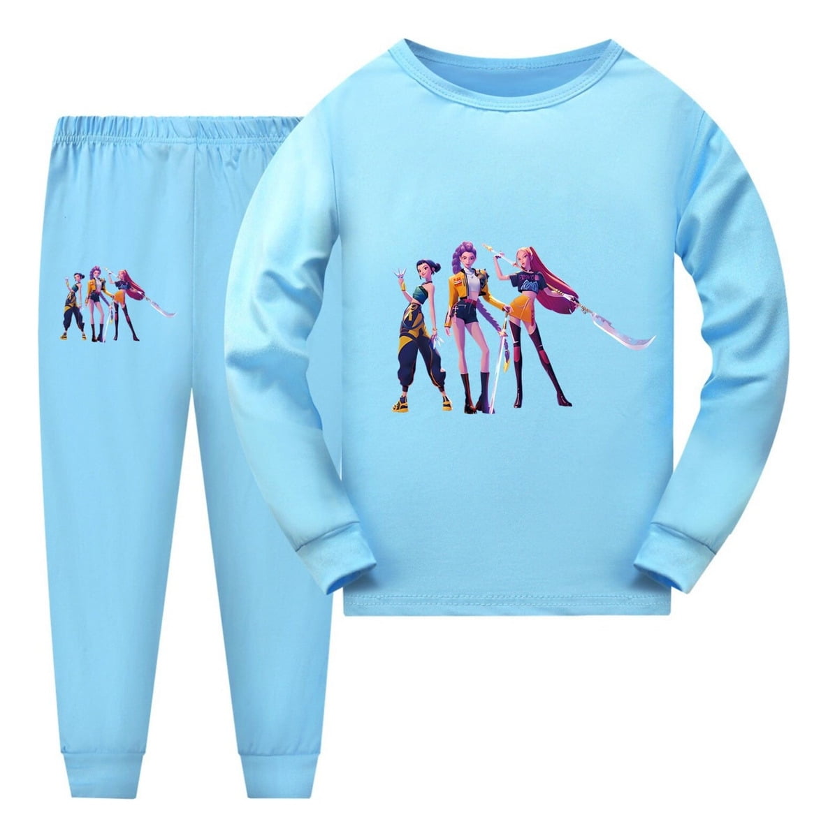 KPop Demon Hunters HUNTRX Rumi Mira Zoey Kids Long Sleeve Pajamas ...