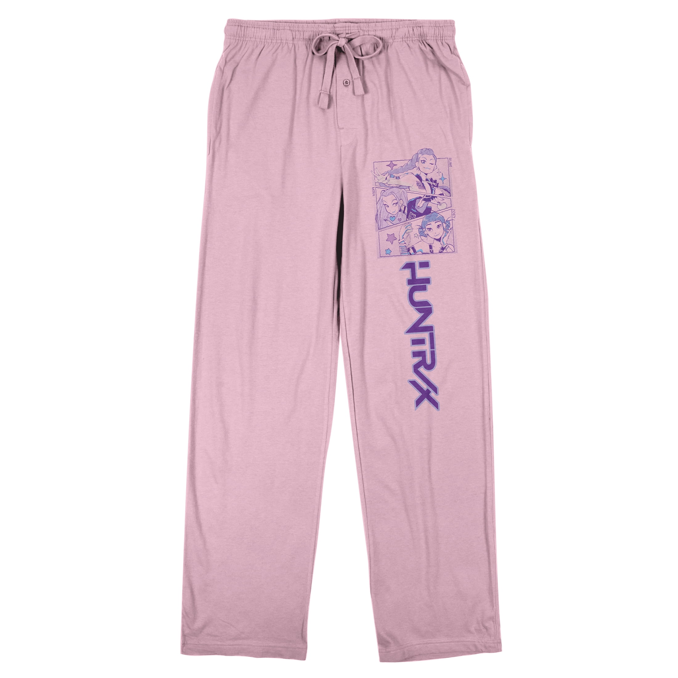 KPop Demon Hunters Huntr/X Line Art Women’s Cradle Pink Sleep Pajama ...