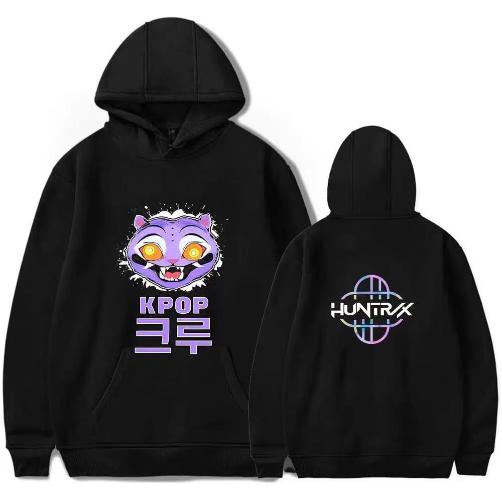 KPop Demon Hunters Merch Unisex Oversized Fleece Hoodie - Graphic Print ...