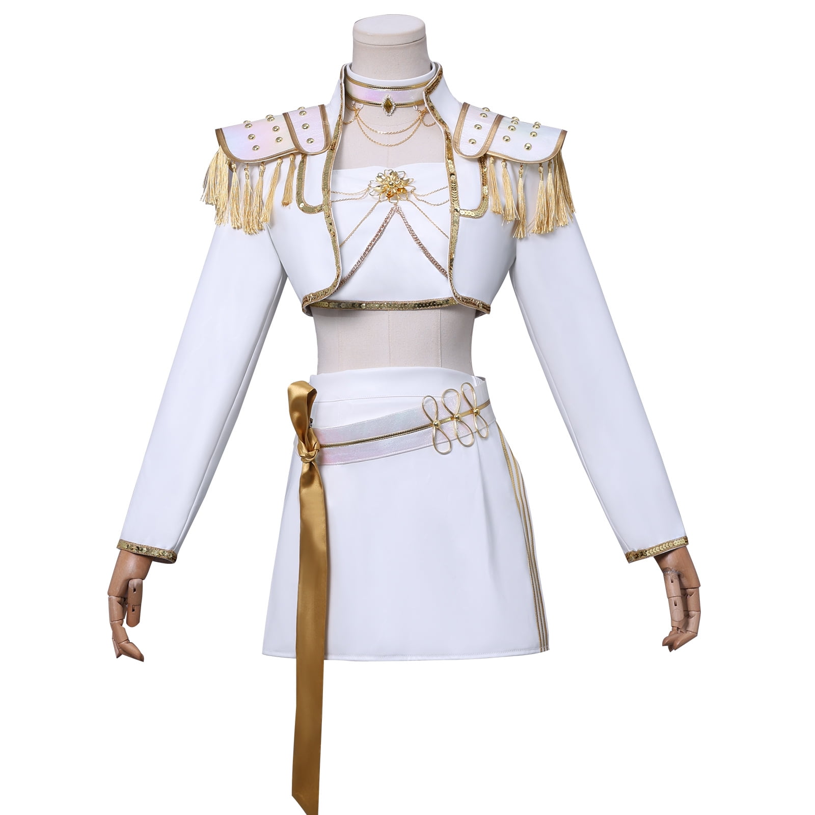 KPop Demon Hunters Mira What It Sounds Like White Stage Outfit Cosplay ...