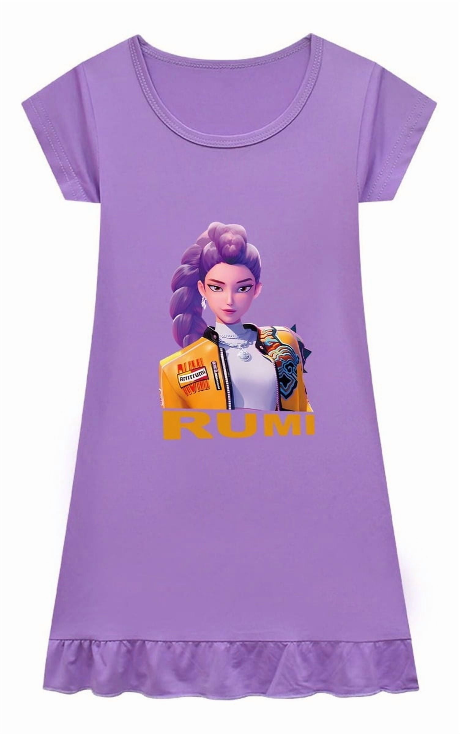 KPop Demon Hunters Rumi Highlight Kids Girls Nightgown – Anime ...