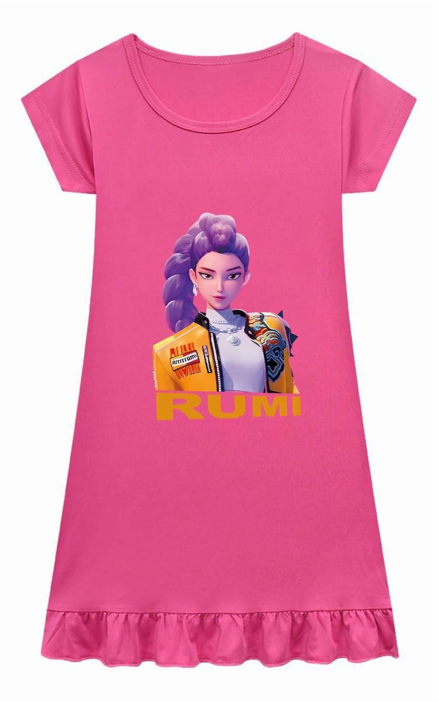 KPop Demon Hunters Rumi Highlight Kids Girls Nightgown – Anime ...