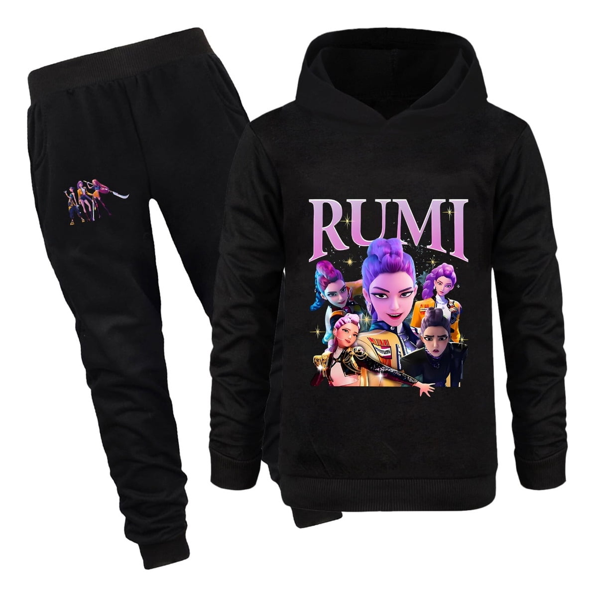 KPop Demon Hunters Rumi Spotlight Kids Outfit Set – Anime Graphic ...