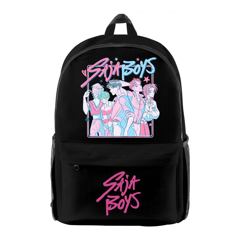 KPop Demon Hunters Saja Backpack Merch Men Women Rucksack Daypack Zip ...