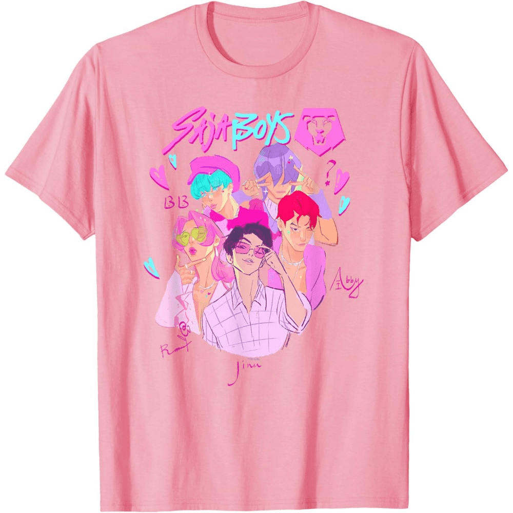 KPop Demon Hunters Saja Boys Heartthrob T-Shirt – Unisex Short Sleeve ...