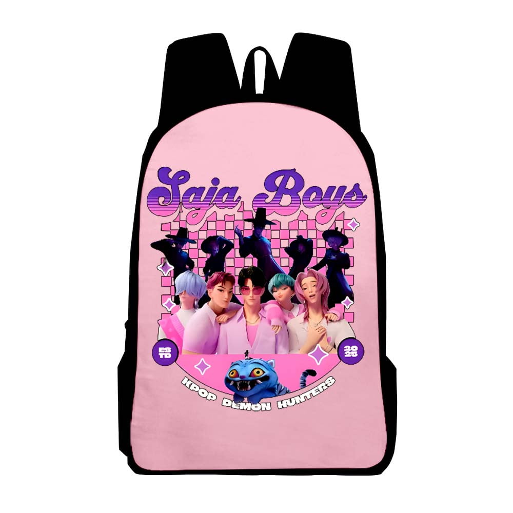 KPop Demon Hunters Saja Merch Notebook Backpacks Bags Men Women Casual Oxford Waterproof Laptop ...
