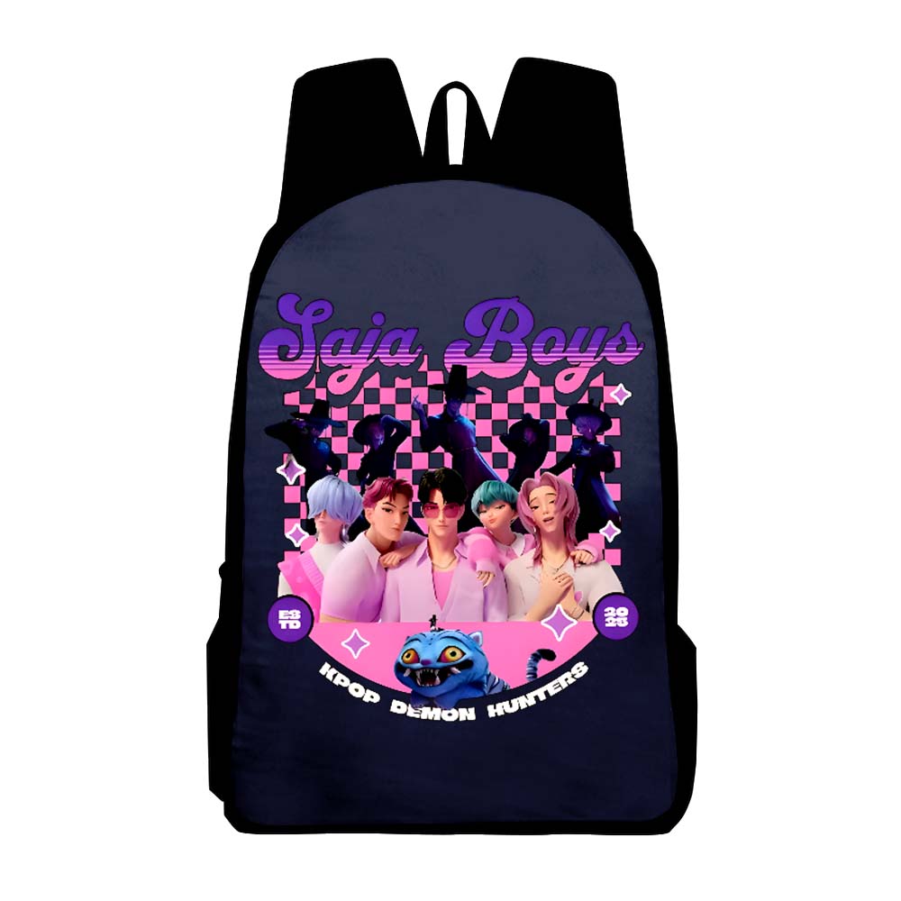 KPop Demon Hunters Saja Merch Notebook Backpacks Bags Men Women Casual ...