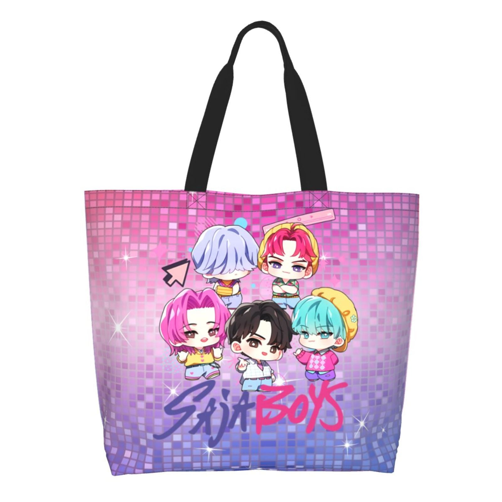 KPop Demon Hunters Saja Shoulder Bag Large Reusable Eco-friendly ...