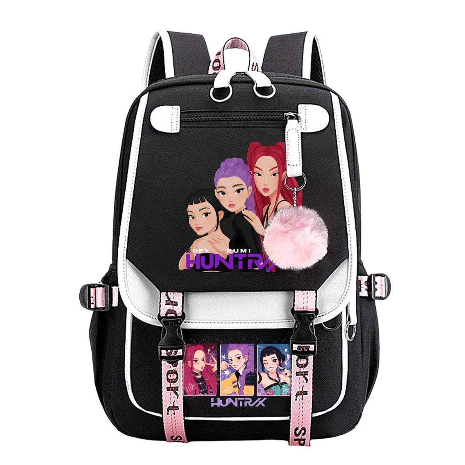 KPop Demon Hunters Schoolbag Unisex Large Capacity Adjustable Shoulder ...