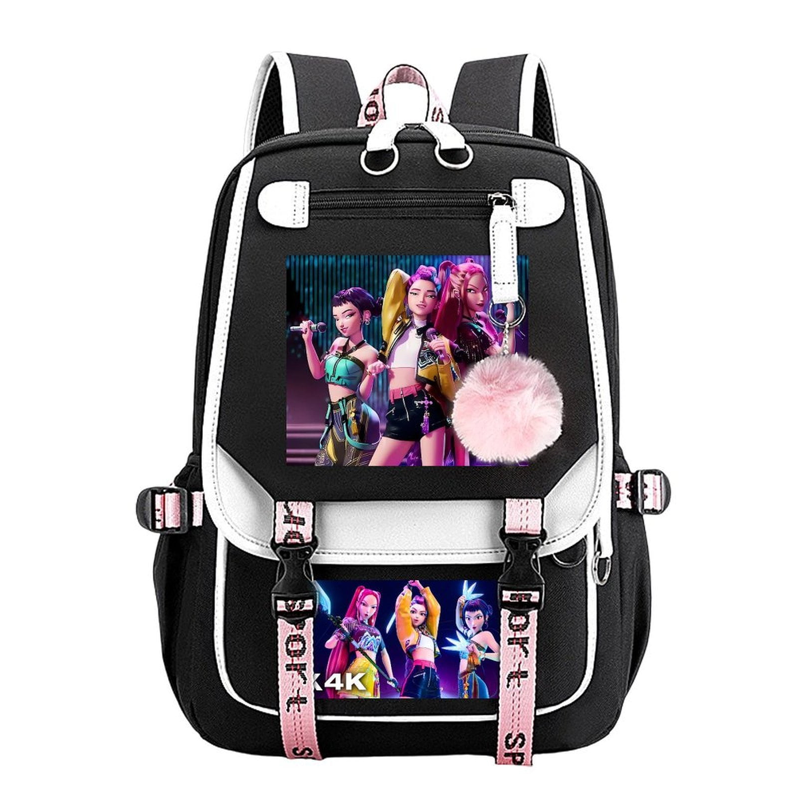 KPop Demon Hunters Schoolbag Unisex Large Capacity Adjustable Shoulder ...