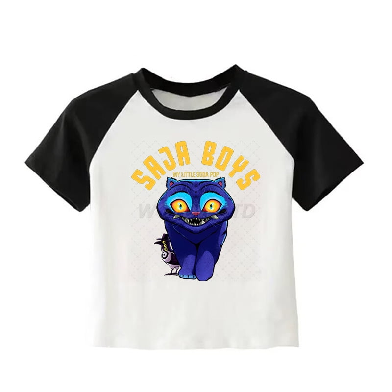 KPop Demon Hunters Shoulder Short T-Shirt Fashion Women's Top - Walmart.com