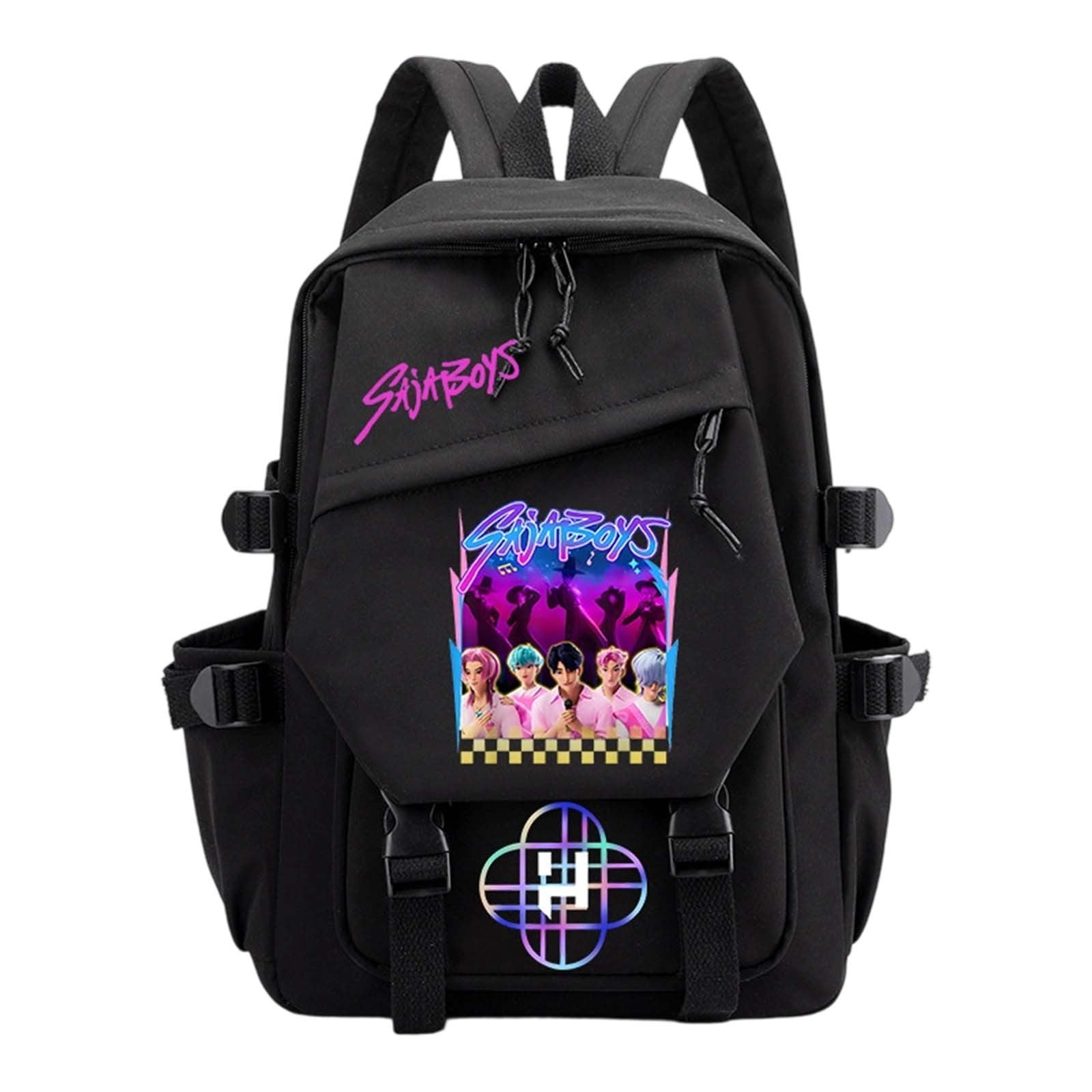 KPop Demon Hunters Stylish Durable Canvas Backpack For Back to Sch~ool ...