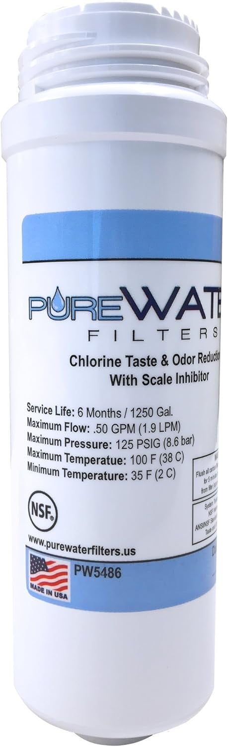 PureWater Filters Replacement Water Filter Cartridge KQ8 PW5486 for ...