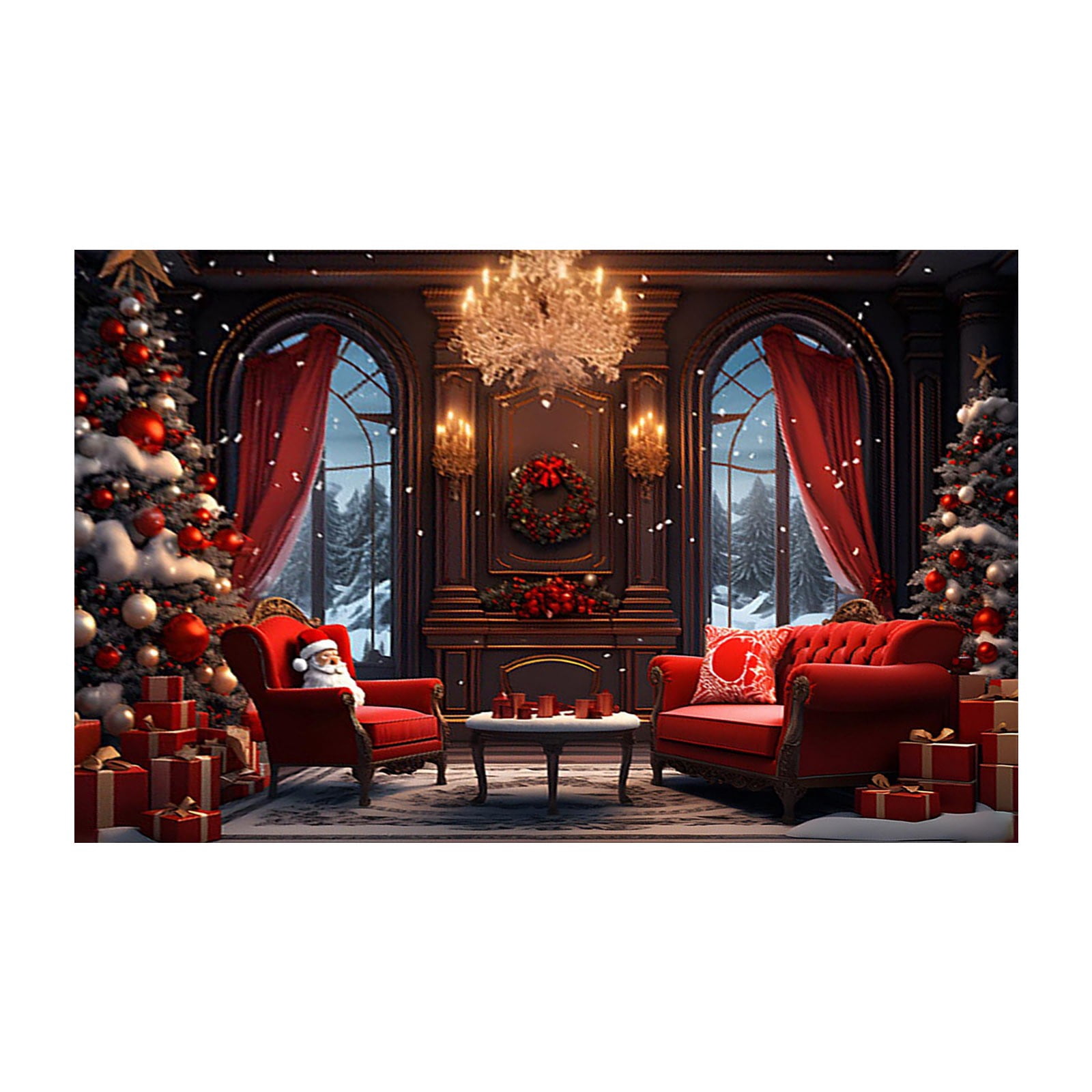 KQJDYXW Cartoon Christmas Floor Mat New Christmas Day Decorative Door ...