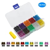 KQJQS 100-Piece Car Fuse Assortment Kit with Box - Includes 2A, 3A, 5A ...