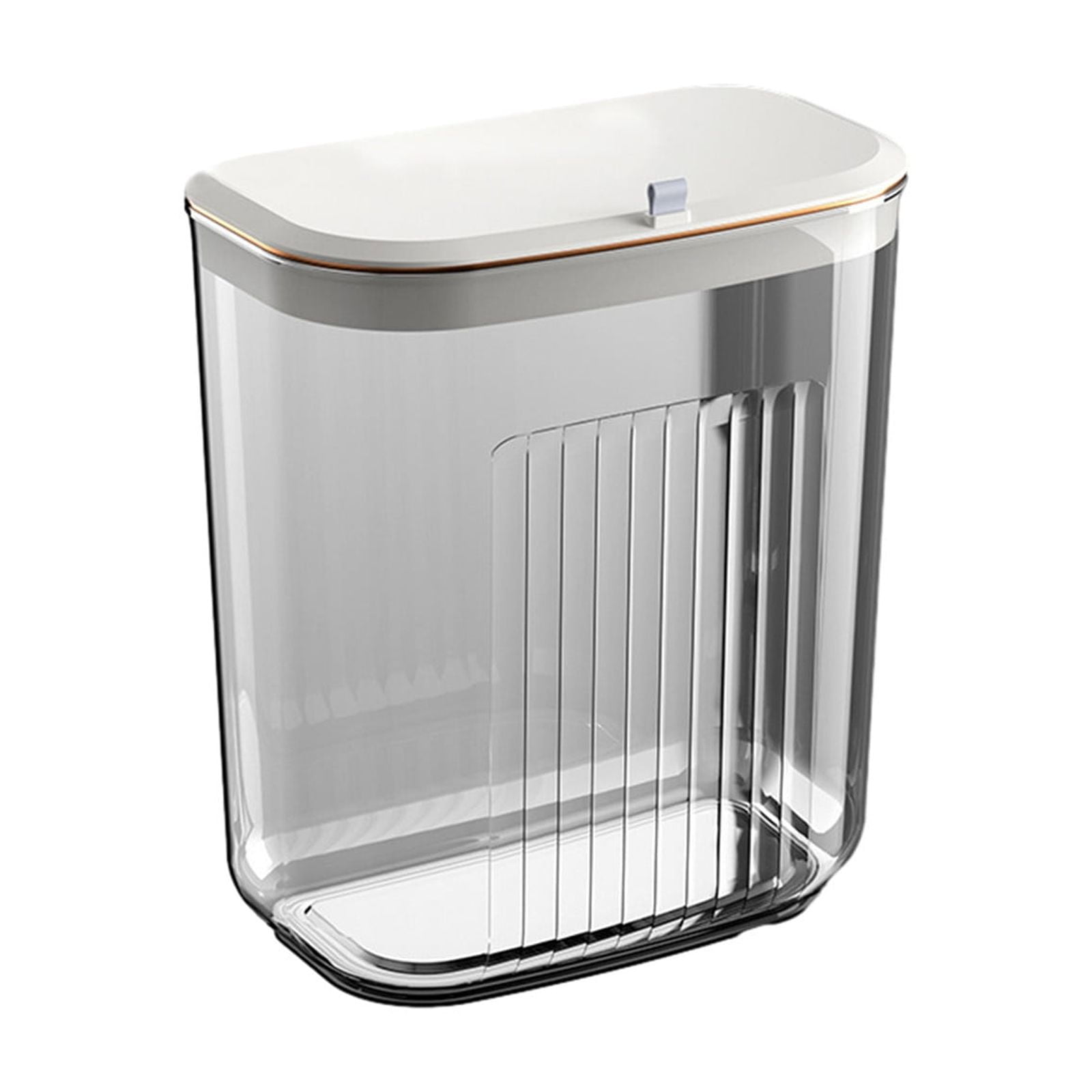 KQJQS 10L Transparent Waterproof Laundry Basket with Lid - No-Punch ...