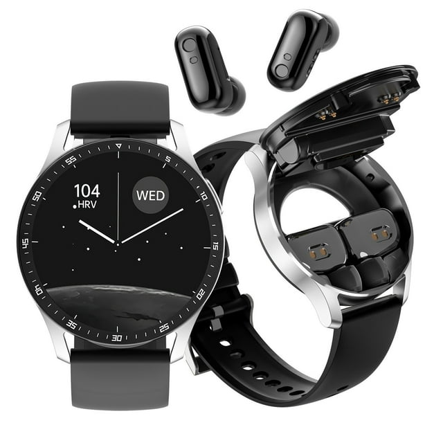 KQJQS 2-in-1 Alloy Sports Smartwatch - 1.32-inch IPS Screen with ...