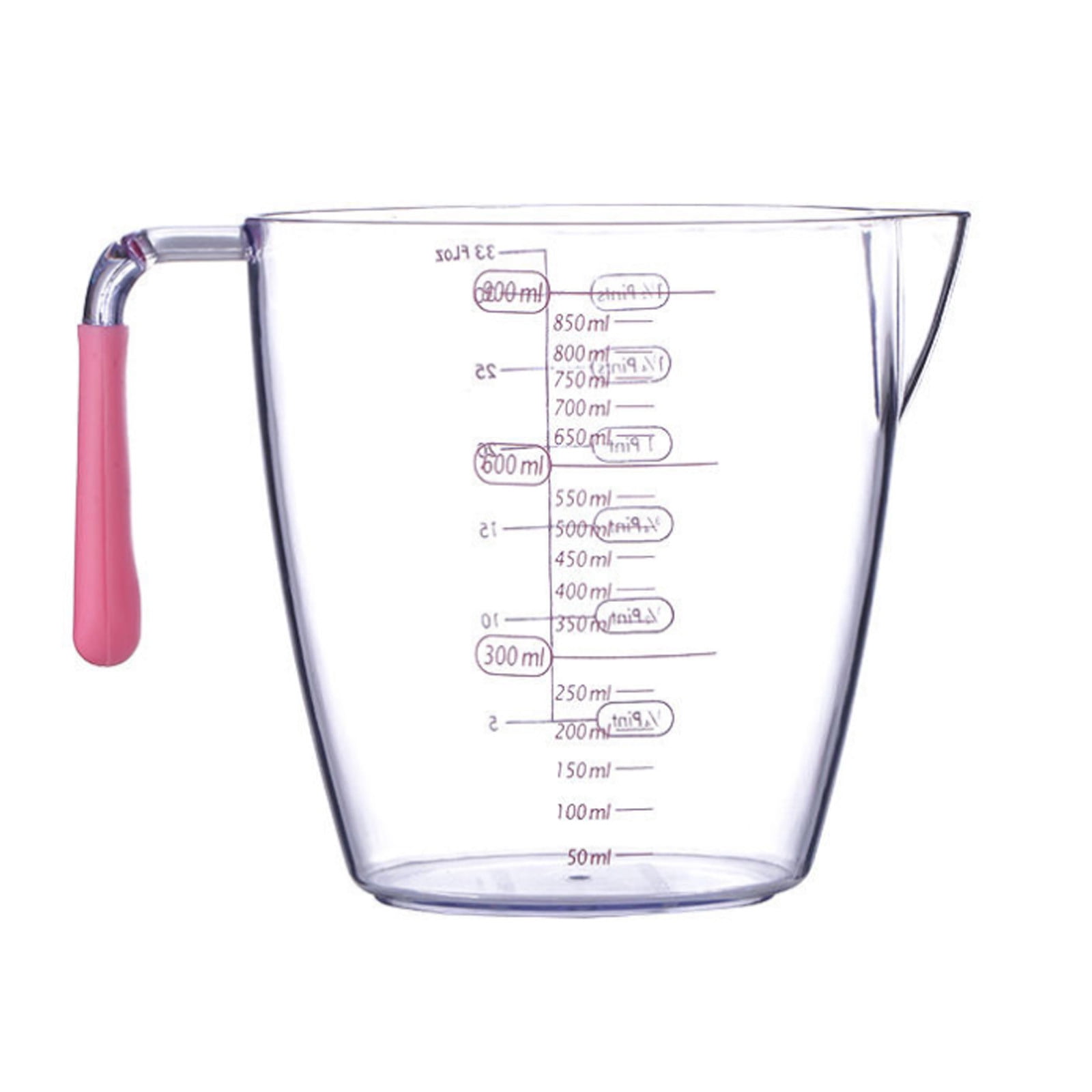 KQJQS 3-Piece Measuring Cup Set - Clear, Durable Plastic, 200ml/400ml ...