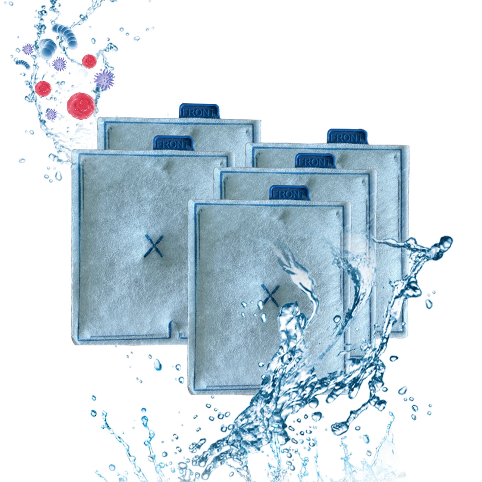 KQJQS 5-Pack Aquarium Filter Replacement Cartridges with Activated ...