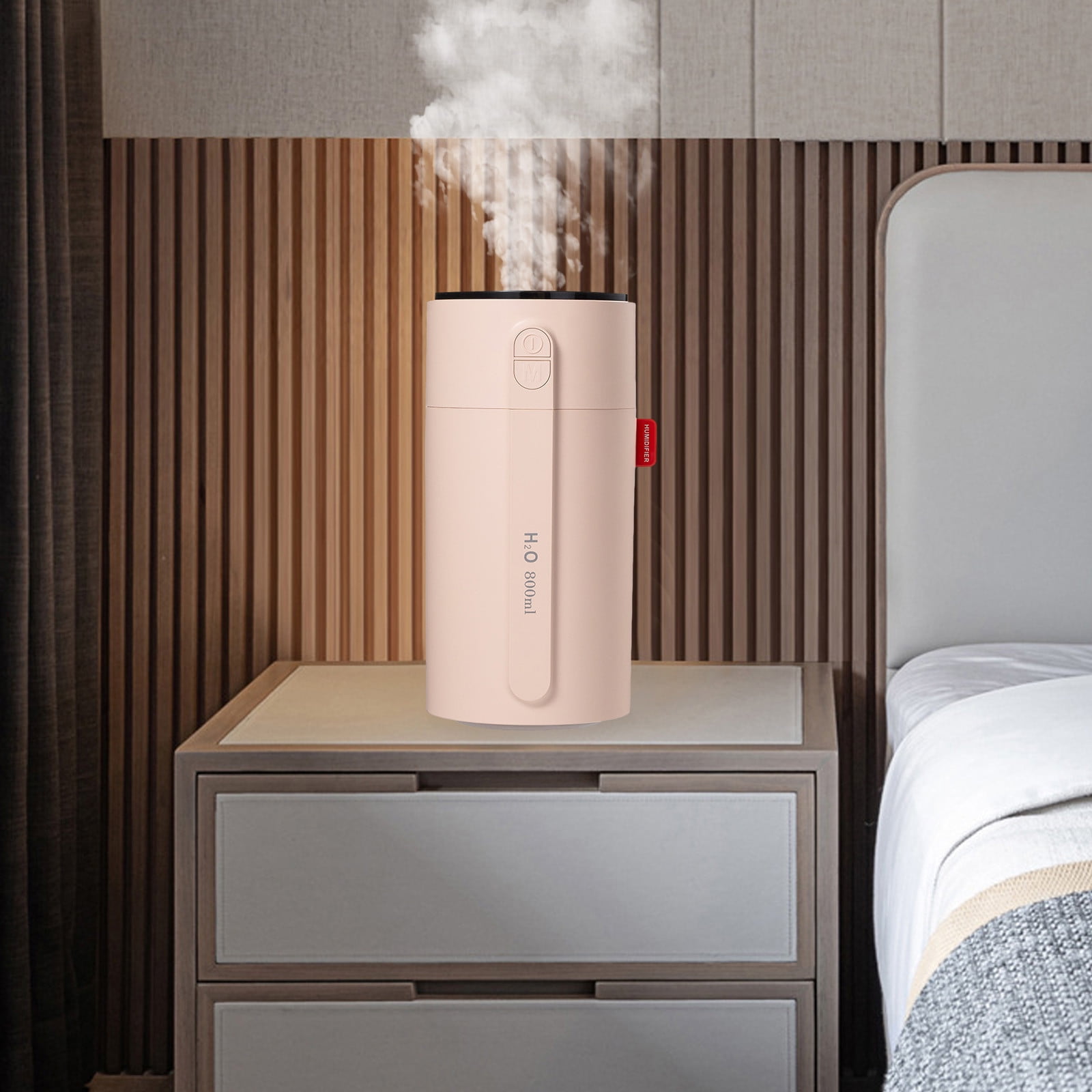 KQJQS Adjustable Two-Head Spray Mist Humidifier with 1L Water Tank for ...