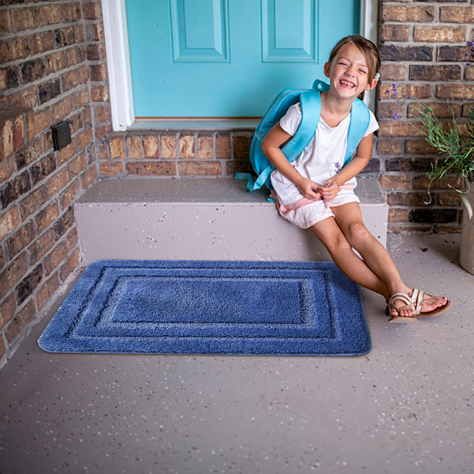 KQJQS Bathroom Rug Mat, Super Soft and Water Absorbent Microfiber Bath ...