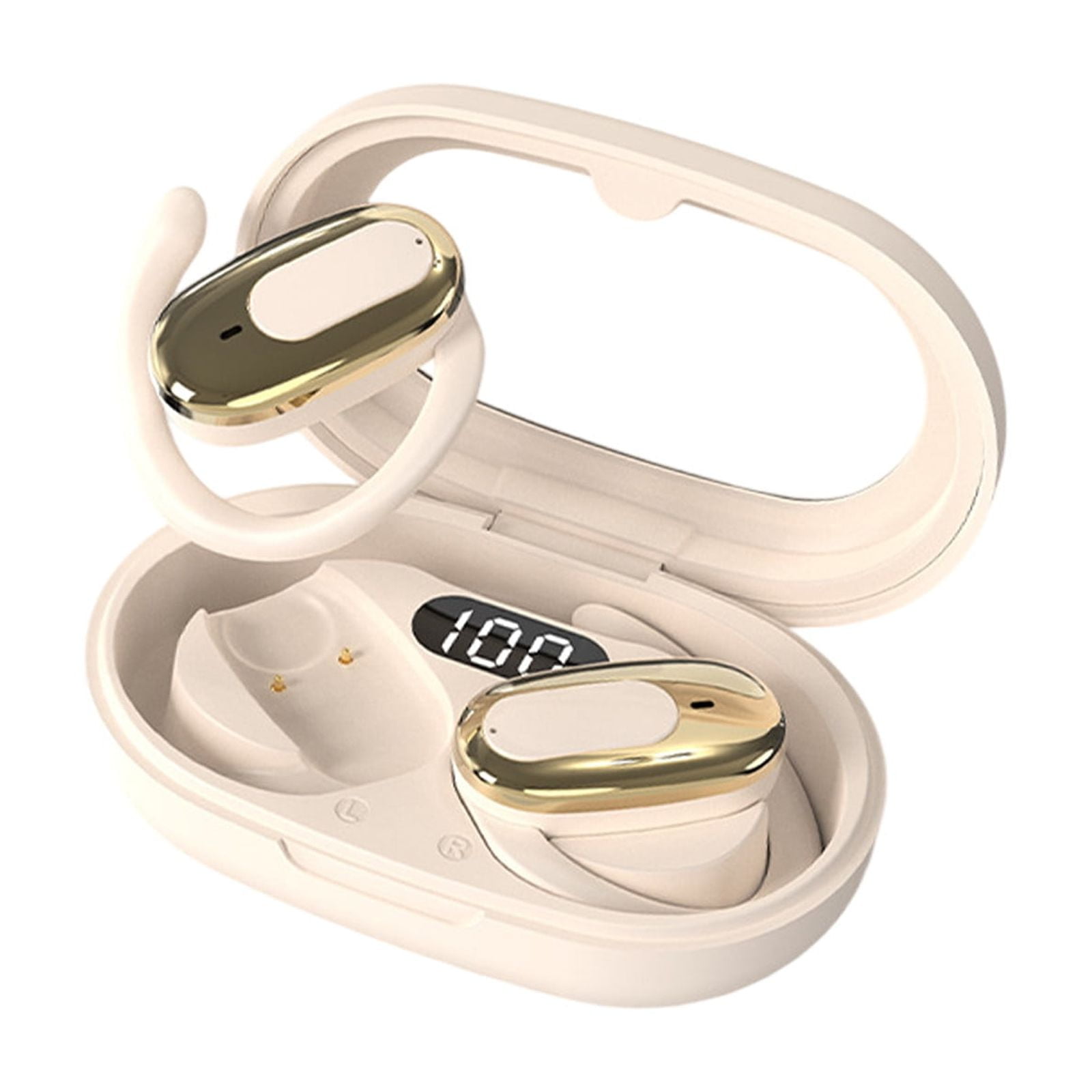 KQJQS Bluetooth Sports Earphones, Hanging Ear, Low Latency, True ...