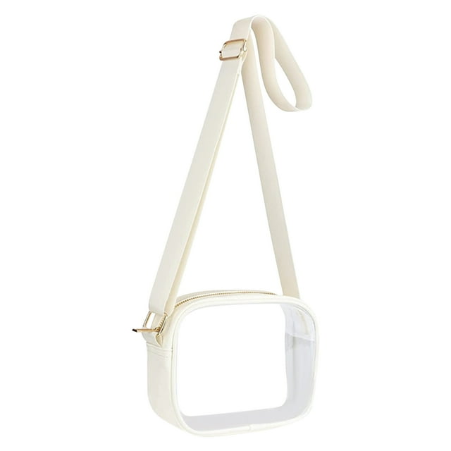 KQJQS Clear Crossbody Bag - Stadium Approved, Adjustable Shoulder Strap ...