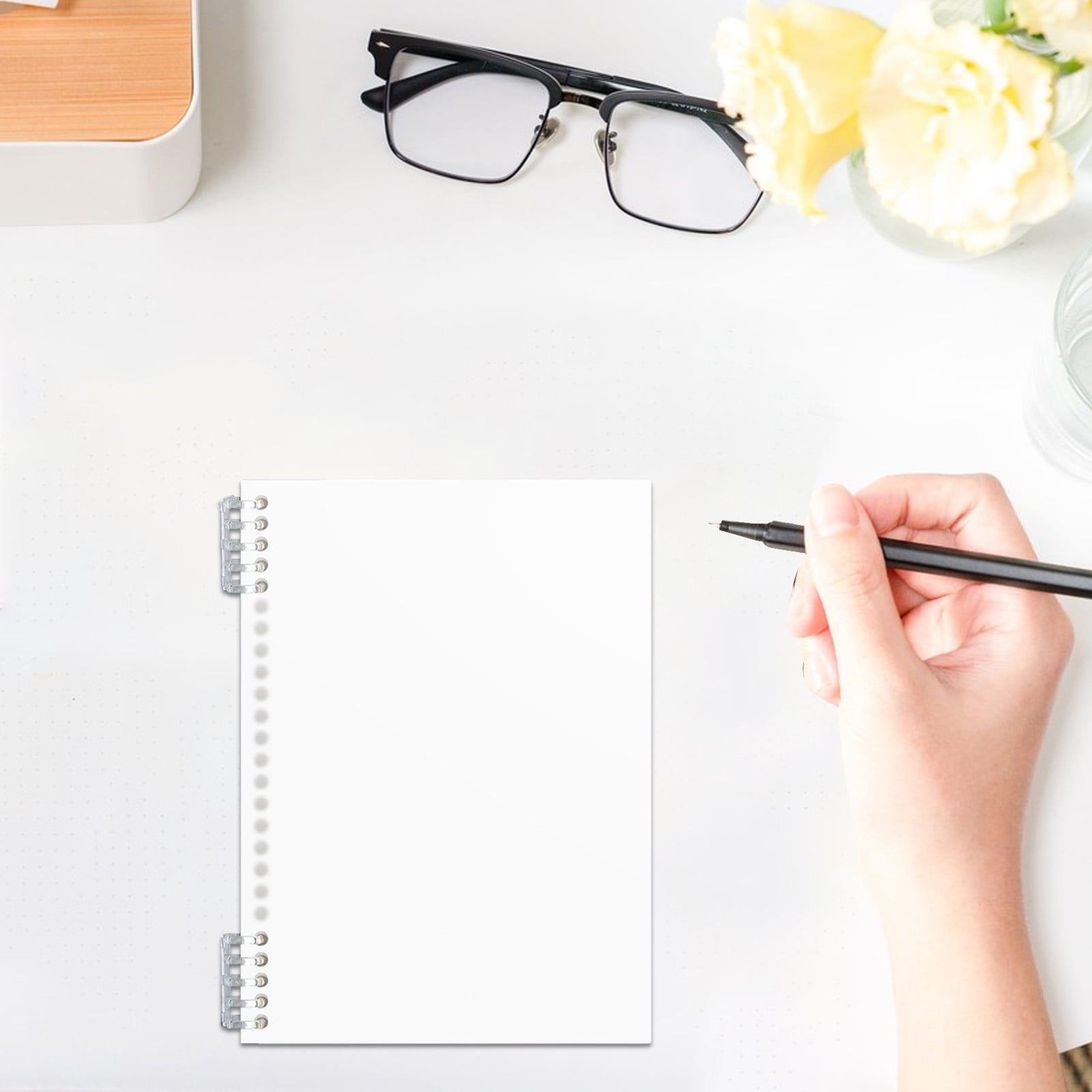 KQJQS Coil Notebook, 2 Pcs A5 Thick Plastic Hardcover Ruled 5 Color 60 ...