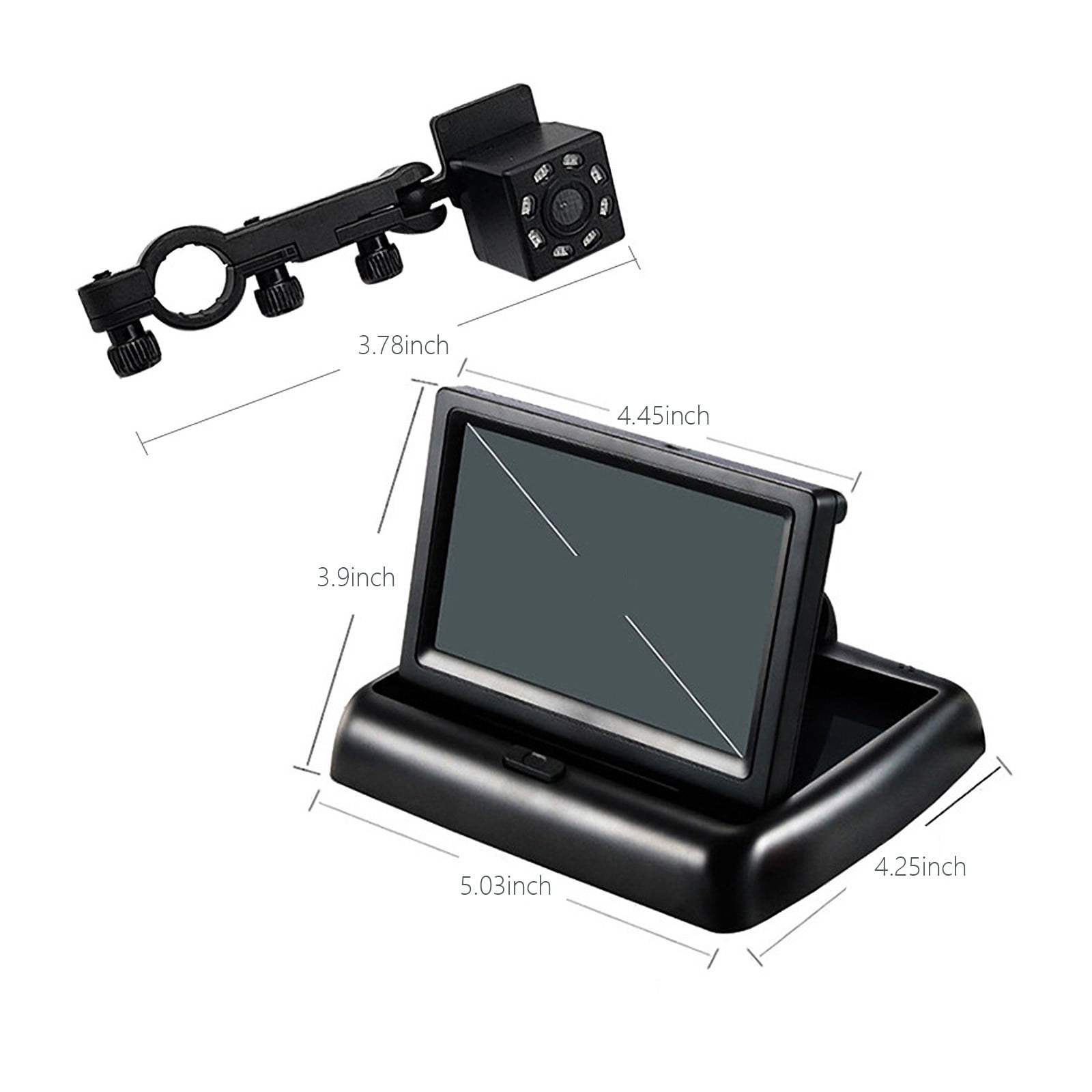 KQJQS Compact Folding Car Baby Monitor 4.3-Inch Portable Model Car Baby ...