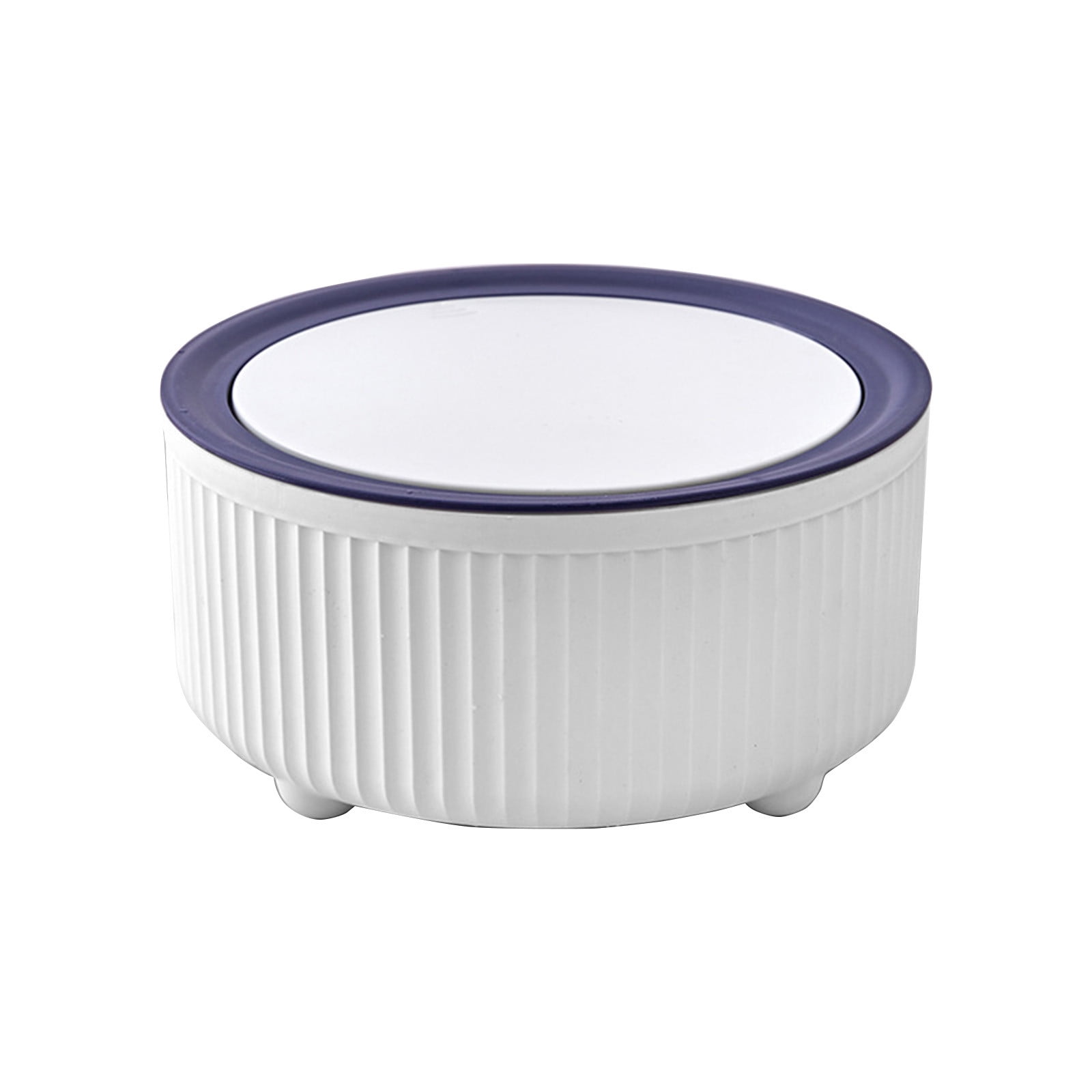 KQJQS Desktop Trash Can with Push-Open Lid, 6L Capacity Sturdy Plastic ...