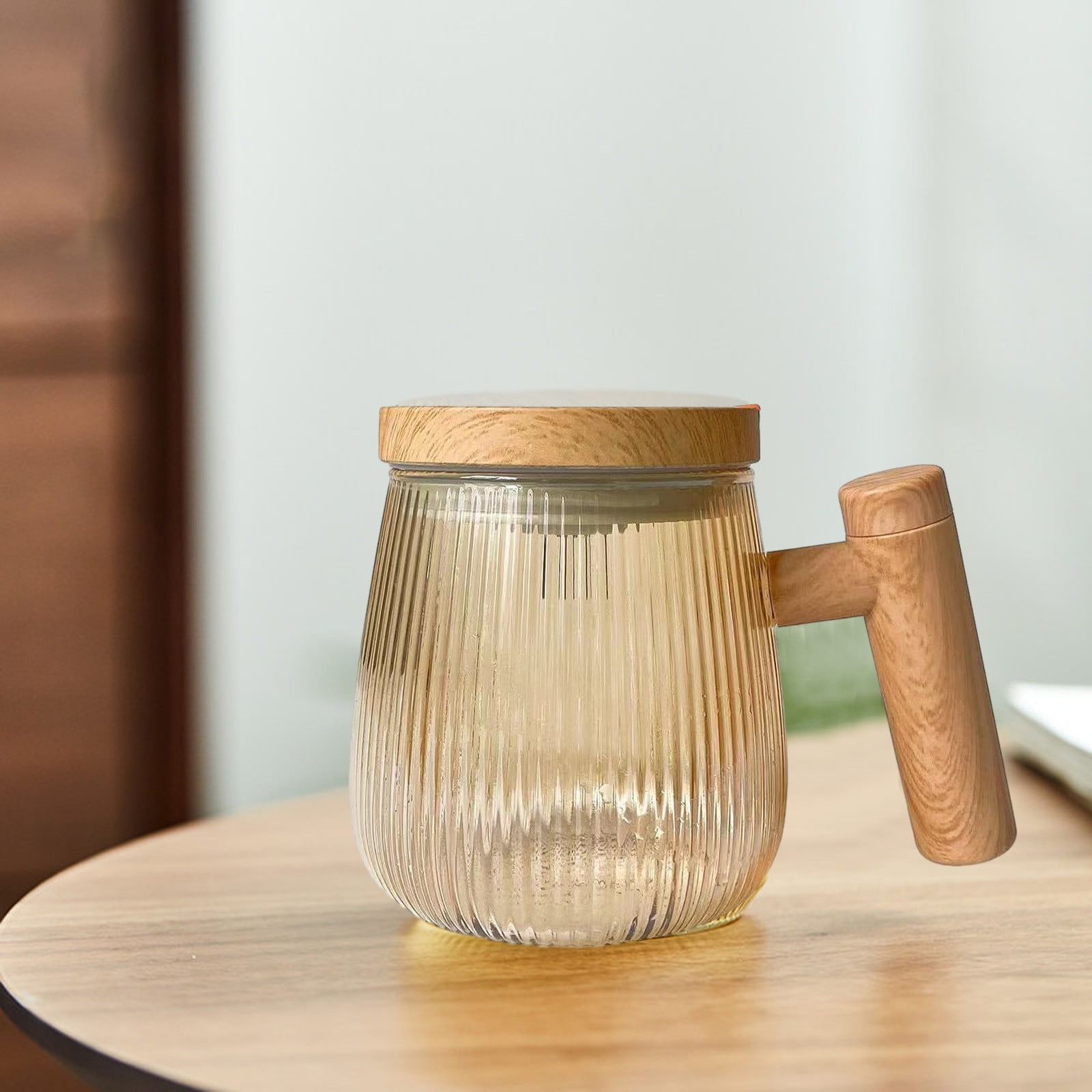 KQJQS Self-Stirring Glass Coffee Mug with Heat Function - Perfect for ...