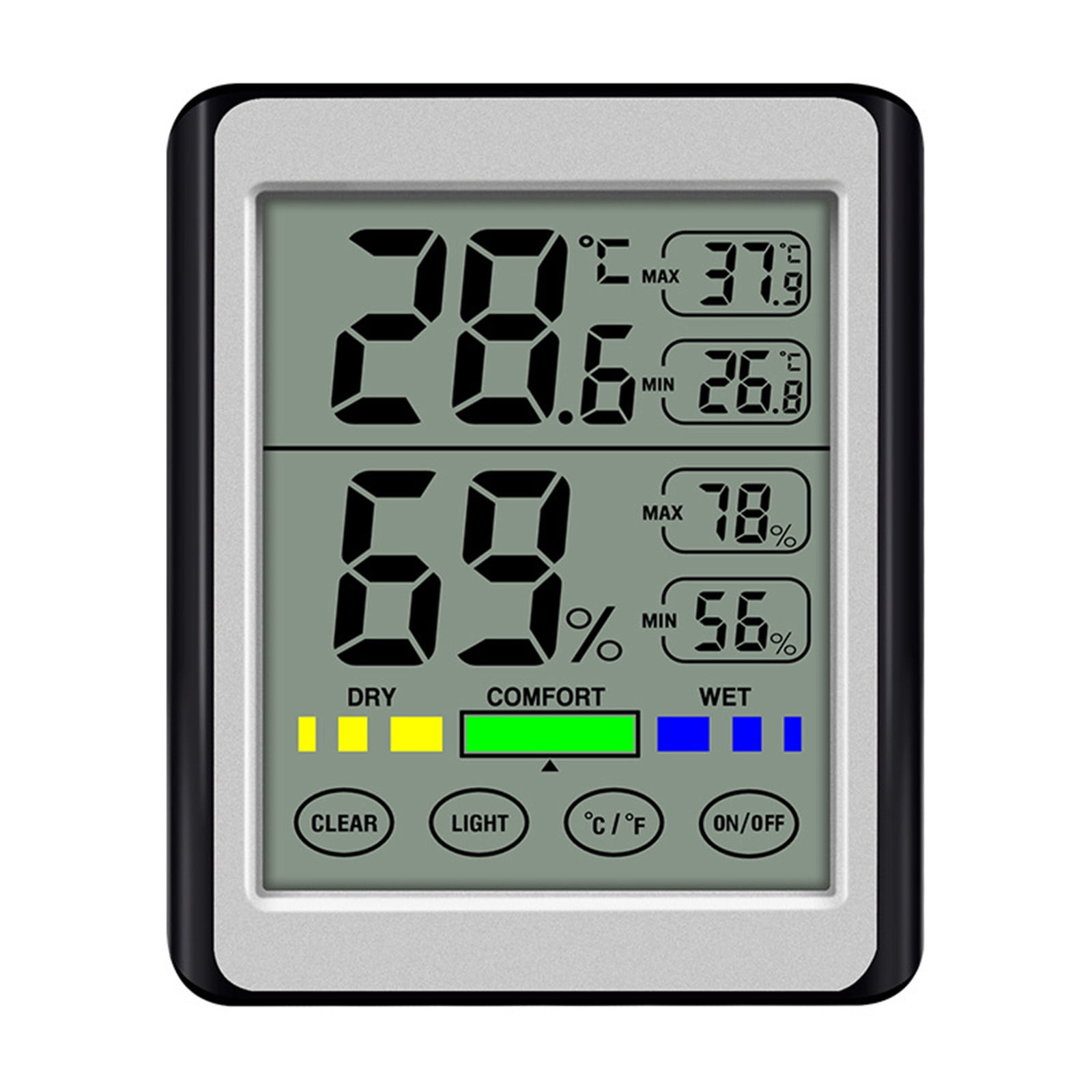 KQJQS Electronic Digital Display Temperatures And Humidity Meter New ...