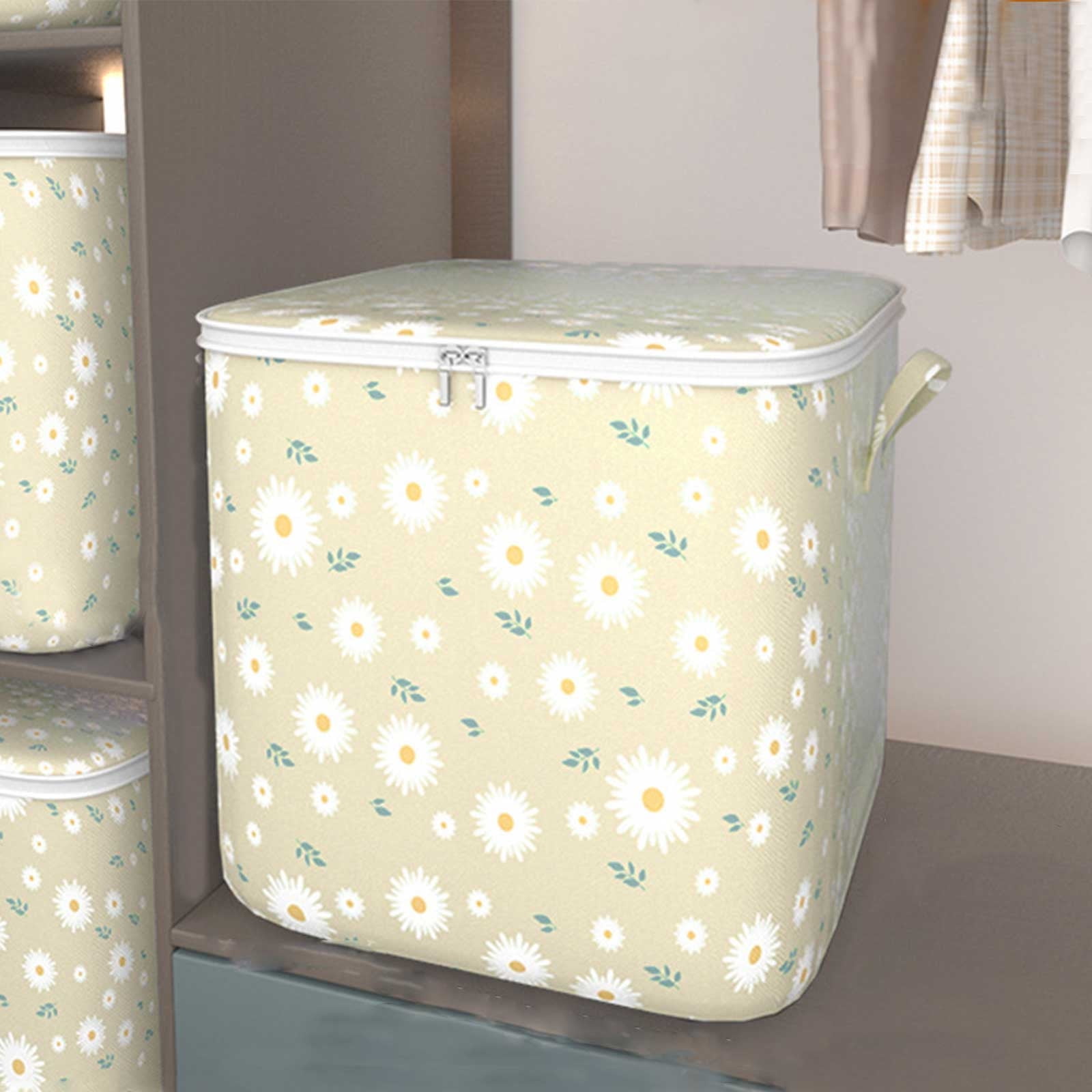 KQJQS Extra Large Collapsible Storage Box with Reinforced Handles ...