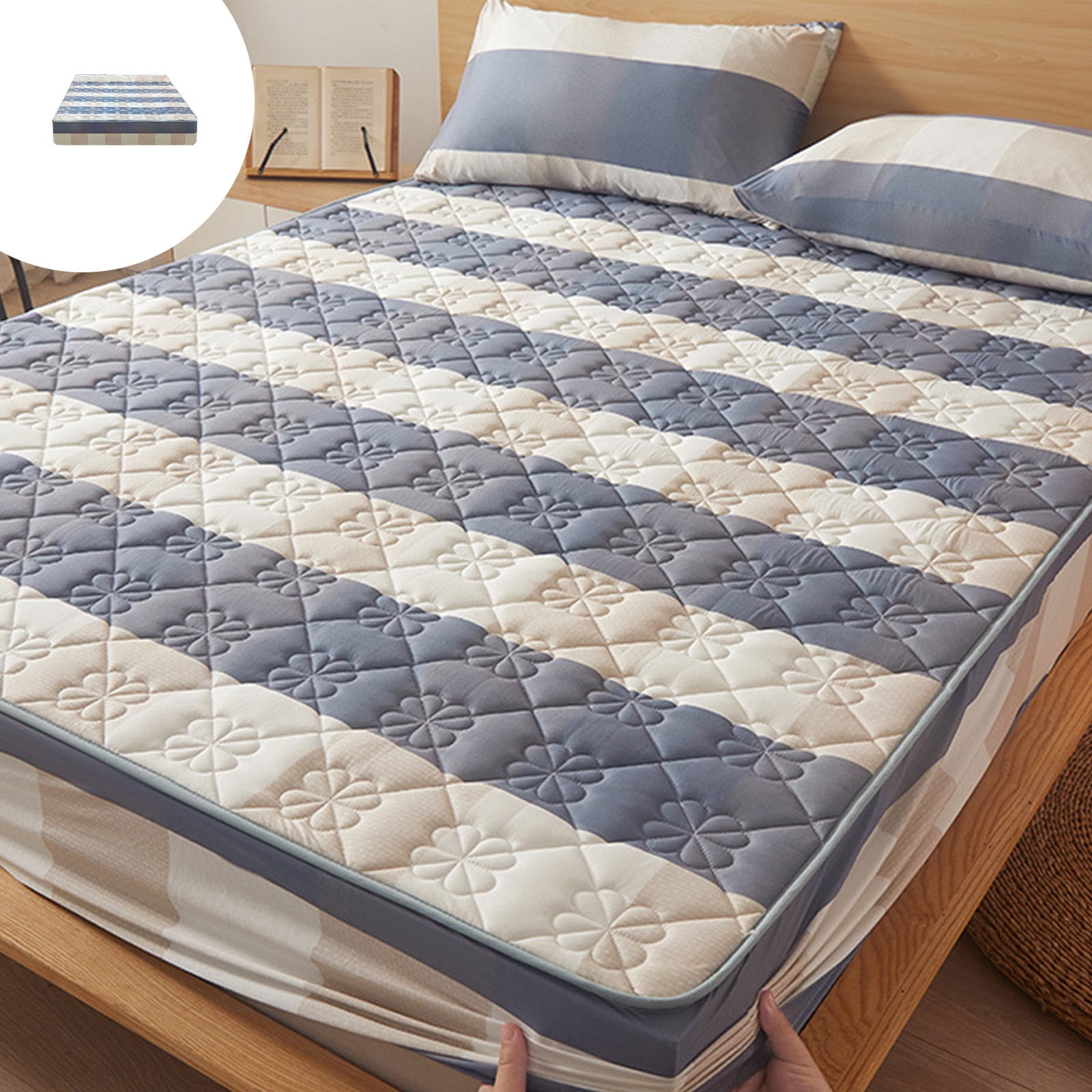 KQJQS Fitted Sheet Queen, Mattress Protector, Water Proof Bed ...