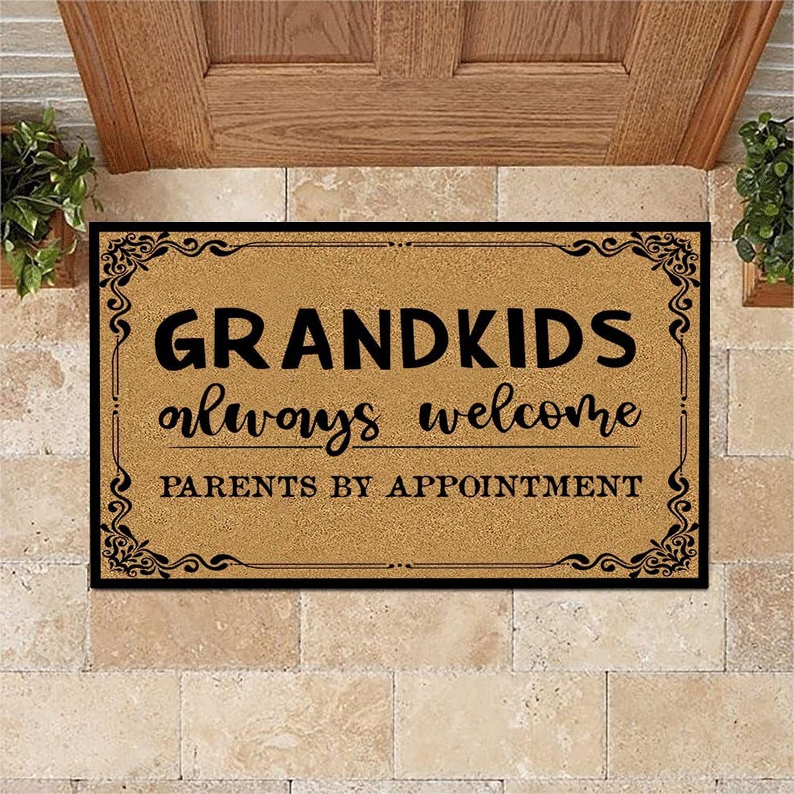 KQJQS Funny Welcome Mats, Front Door Mat for Outside Entry, Doormat ...