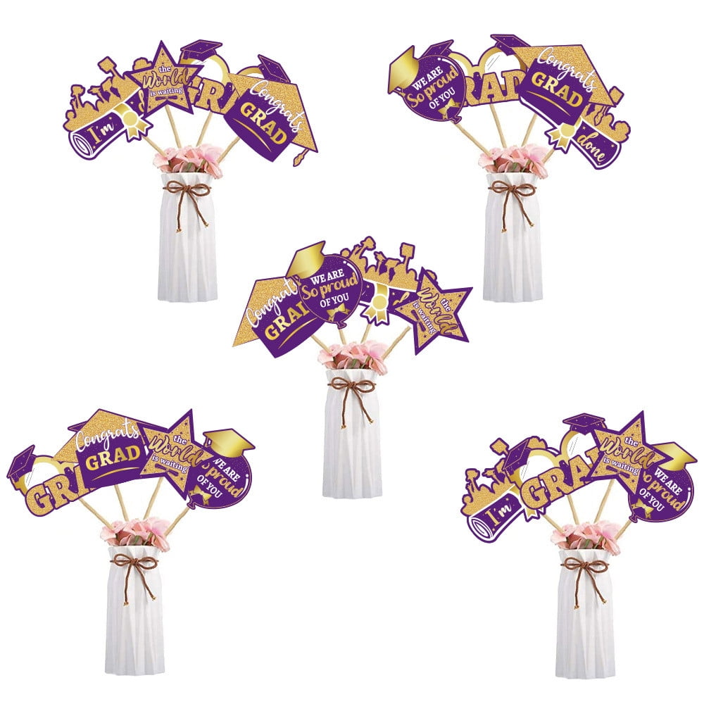 KQJQS Graduation Desktop Mini Flags Celebrate Student Graduations ...