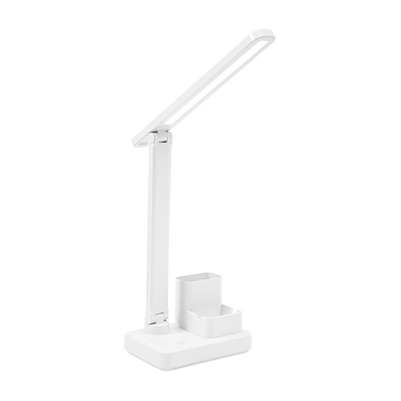 KQJQS LED Electronic Clock Desk Lamp, Foldable Rechargeable Reading ...