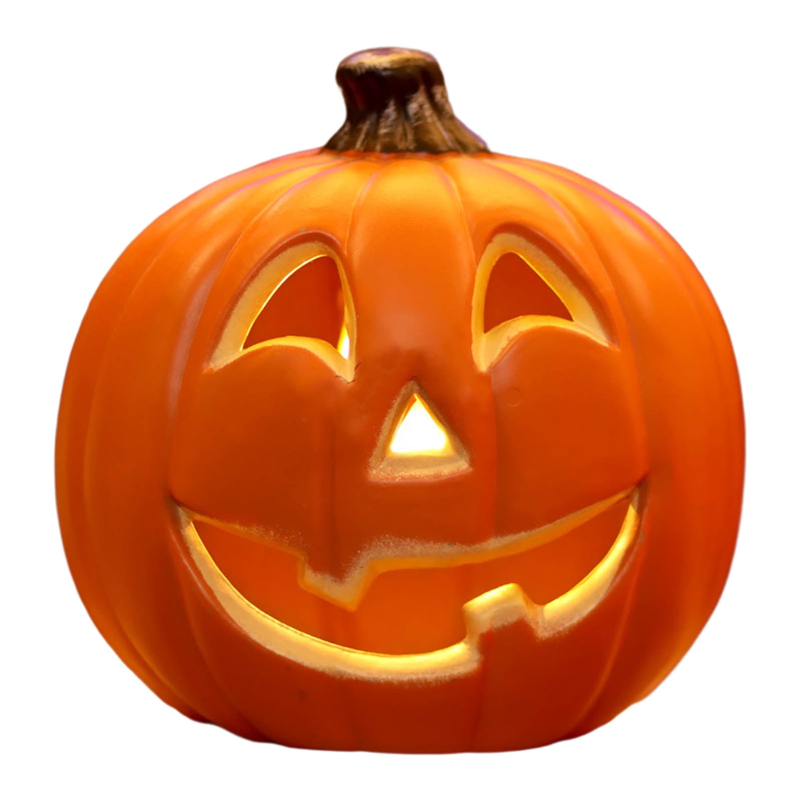 KQJQS Light Up Halloween Pumpkin Lantern, Pre-Lit LED Large Indoor ...